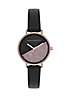 French Connection Black Strap Watch with Glitter Dial | Curvissa