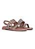 Linzi Lucille Rose Gold Glitter Sandals | Curvissa