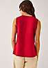 Monsoon Monica Linen Blend Pleated Top | Curvissa