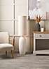 Pacific Lifestyle Linnea White Grooved Ceramic Floor Lamp | Curvissa