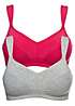 Pack of 2 Organic Cotton Bras by bonprix | Curvissa