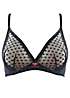 Pretty Polly Heart Mesh Underwired Triangle Bra | Curvissa