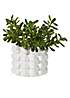 Sass & Belle White Bobble Plant Pot | Curvissa