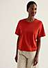 Seasalt Cornwall Red Copseland T-Shirt | Curvissa