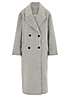 Together Premium Grey Wool Blend Coat | Curvissa