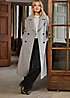 Together Premium Grey Wool Blend Coat | Curvissa