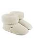 Totes Ladies Just Sheepskin Albery Short Cream Boot Slippers | Curvissa
