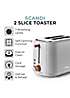 Tower T20027GRY Scandi 800W 2 Slice Toaster - Dove Grey | Curvissa