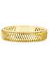 Tuscany Gold 9ct Yellow Gold Slanted Ladder Ring | Curvissa