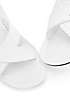 Venice Beach Cross Strap Faux Leather Sandals | Curvissa