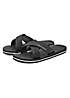 Venice Beach Cross Strap Faux Leather Sandals | Curvissa