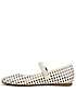 Vionic Ivory Alameda Wide Fit Arch Support Woven Mary Janes | Curvissa