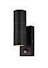 Zink Leto 2 Light Outdoor Passive Infrared Sensor Outdoor Wall Light ...